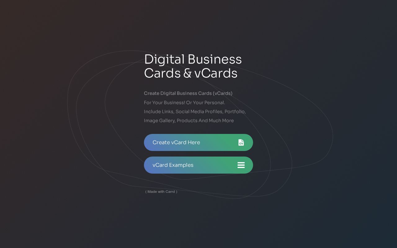 Free vCards & Digital Business Cards